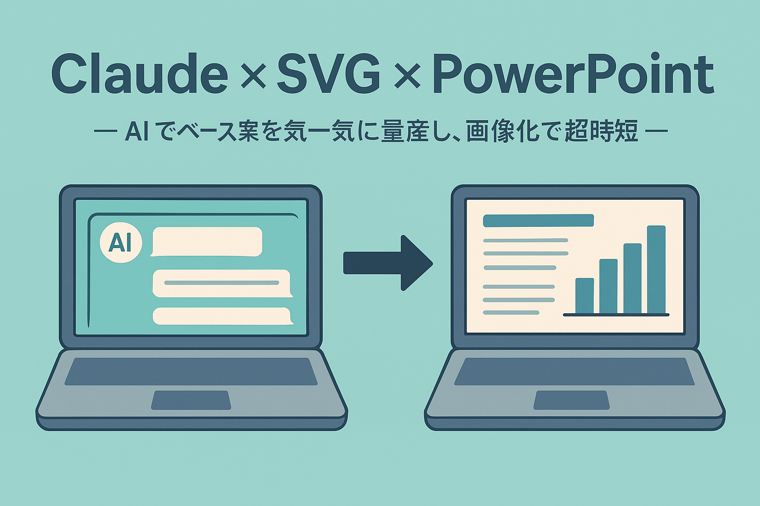 Claude × SVG でPowerPointを爆速作成 - うさチムデザイン